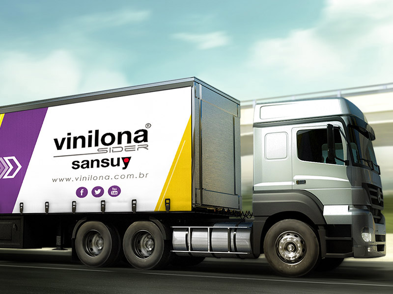 Vinilona: lona de caminhão e sistema para enlonamento de caminhão