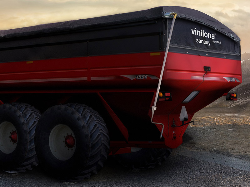 Vinilona: lona de caminhão e sistema para enlonamento de caminhão